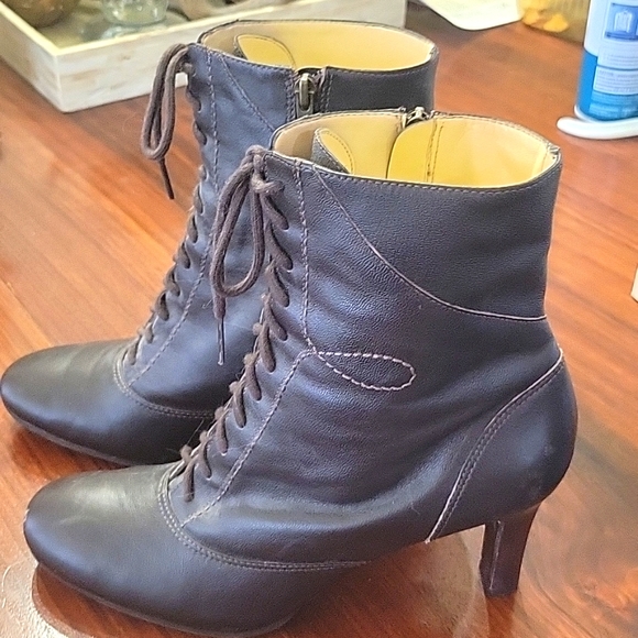 LOFT | Shoes | Ladies Leather 3 Heel Ankle Boots Size 7 By Loft | Poshmark